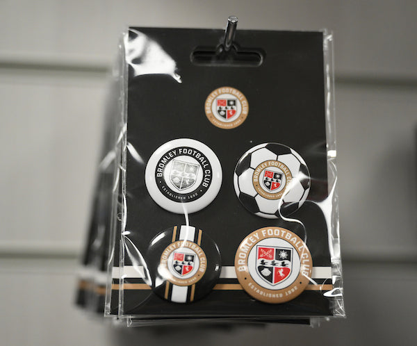 4 Piece Pack Button Badges – Official Bromley FC Online Club Shop